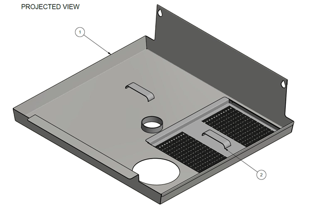 M1 Scrap Tray Retrofit Kit (KIT0440098) – Washtech New Zealand